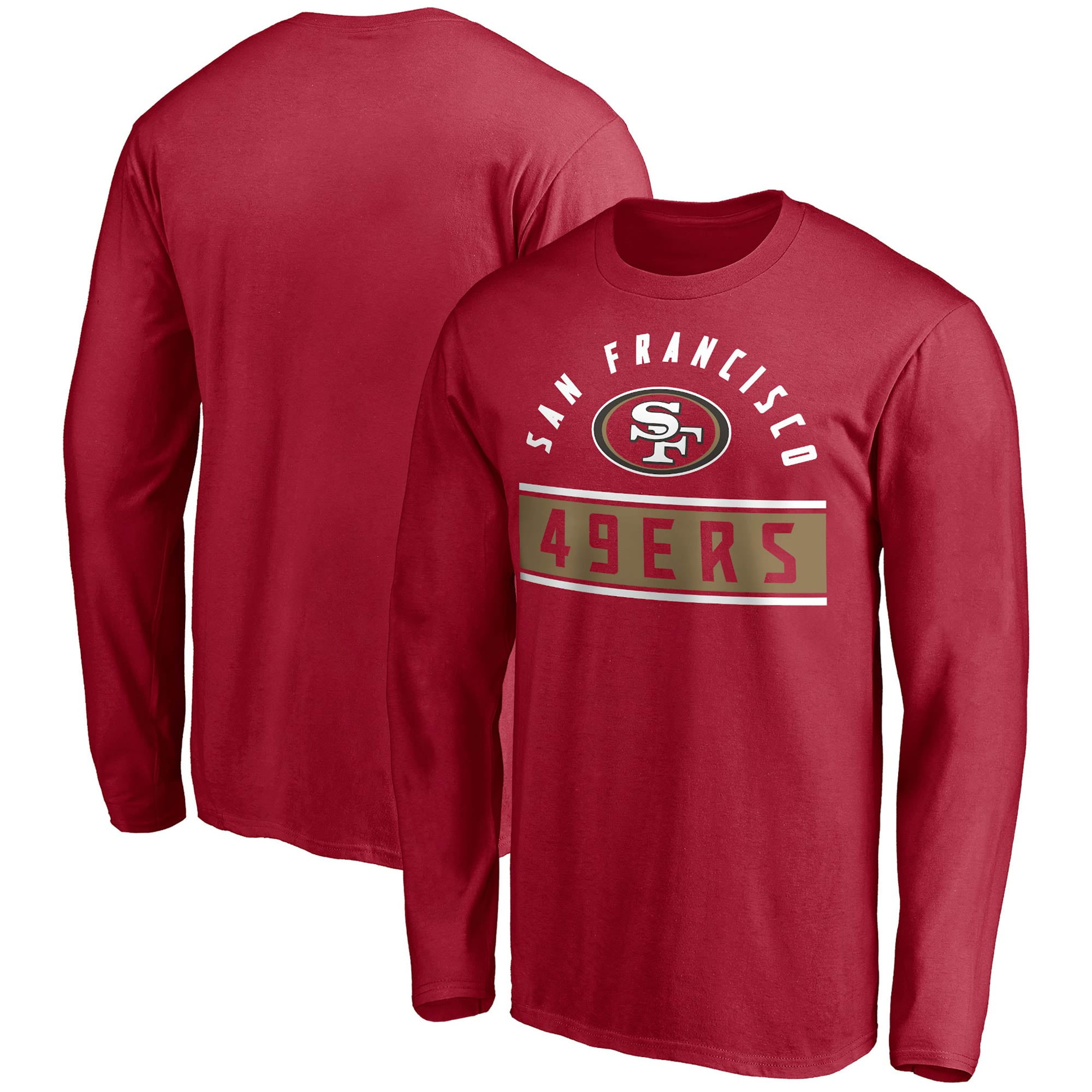San Francisco 49ers Fanatics Branded Team Arc Knockout Long Sleeve T ...