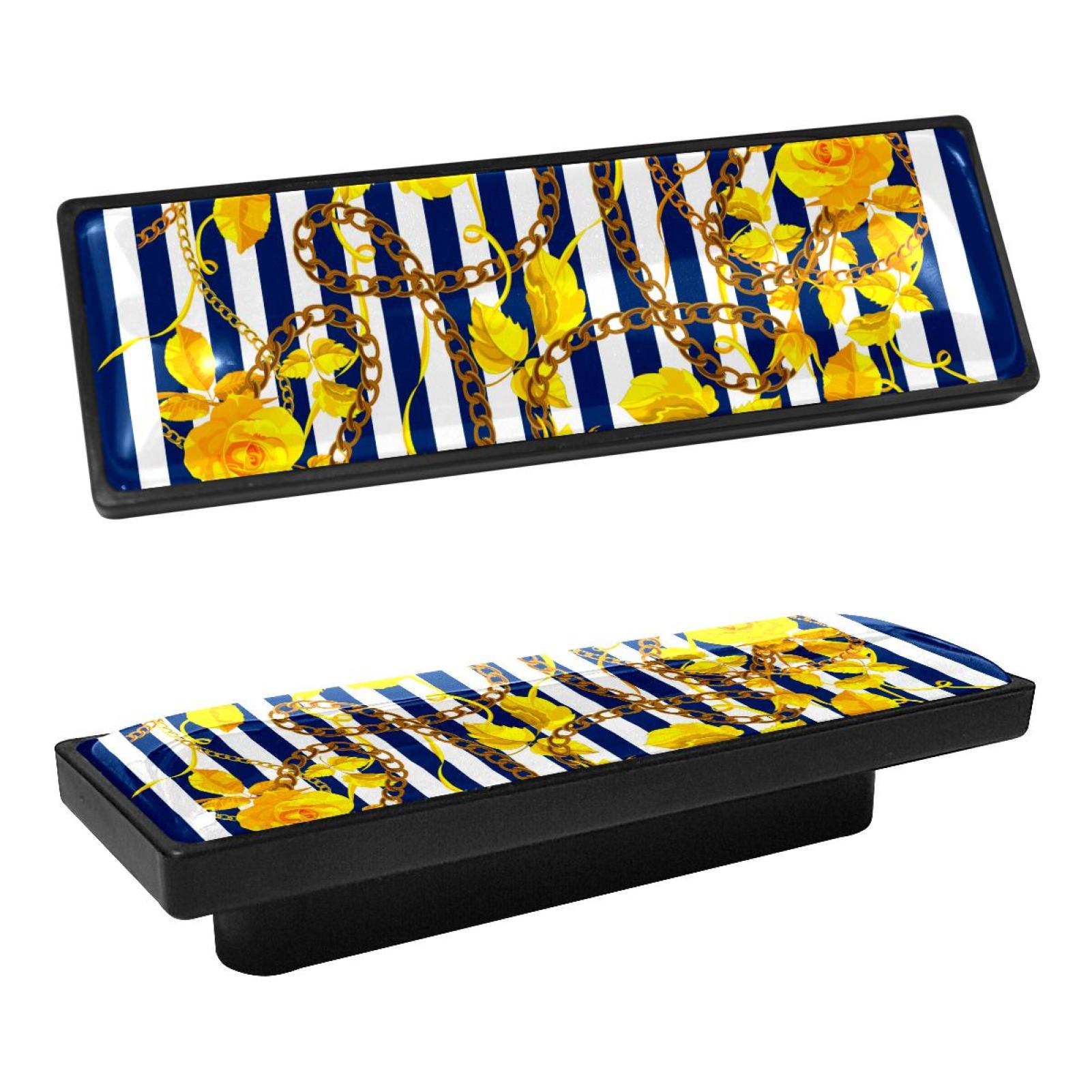 4 Pcs Rectangle Cabinet Handle Cupboard Knob Drawer Pulls Handle Chains ...