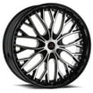 CAVALLO CLV-41 22X9.5 BLANK 15ET 78.1CB GLOSS BLACK & MACHINED WHEEL ...