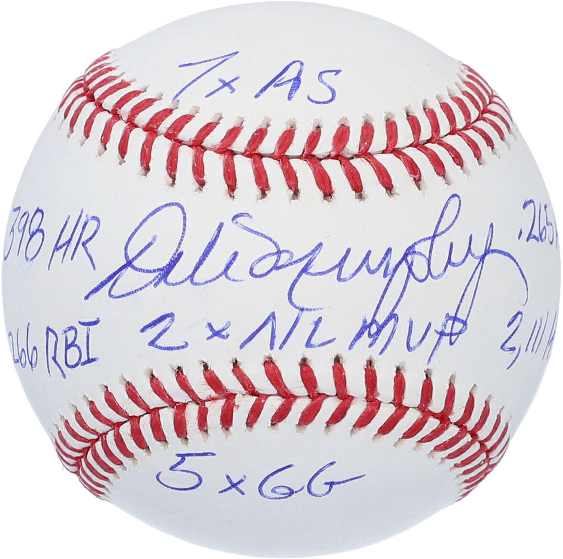Dale Murphy Atlanta Braves Autographed Baseball with Multiple ...