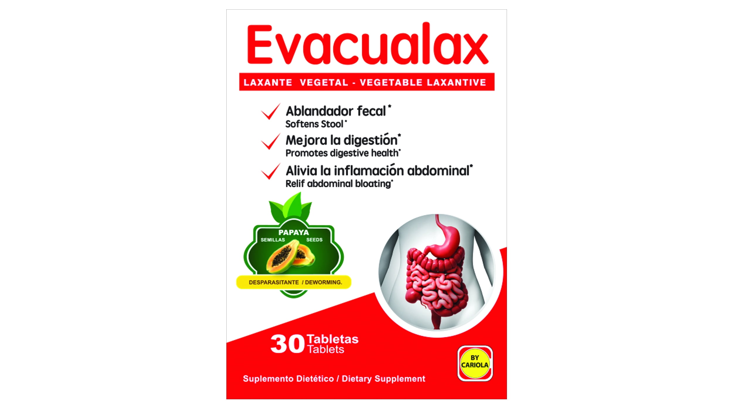 Evacualax Tablets 30 Ct - Walmart.com