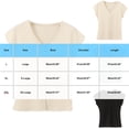 PYGNJK Women Short Sleeve T-Shirt Cap V Neck Shirts Ribbed Casual ...