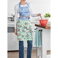 Mainstays Chef Kitchen Apron, 28" x 32" Floral Cotton Bib Apron with ...