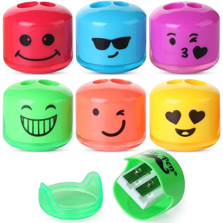 Mr.Pen- Pencil Sharpener, Smailey Sharpener 6 Pack, Pencil Sharpener ...