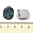 10pc 304 Stainless Steel Stud Earrings with Shell Oval Stainless Steel ...