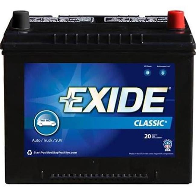 exide 85c battery - classic - cca: 630 - Walmart.com
