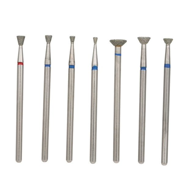 7Pcs / Set Diamond Electric Nail Drill Bits Grinding Burr Cutters for ...