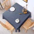 52x52in(132x132cm) Square Tablecloth, Waterproof Polyester Table Cover ...