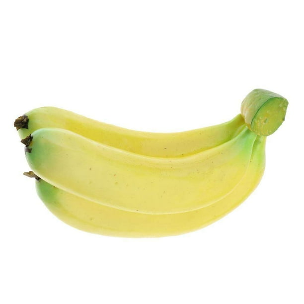pitrice 3pc/set Realistic Artificial Fruits Fake Bananas for Display High Food Toys Fake Fruit ...