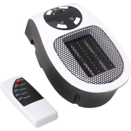 500W Remote Control Heater 2-Speed Timer Function Wall-Mounted Electric ...