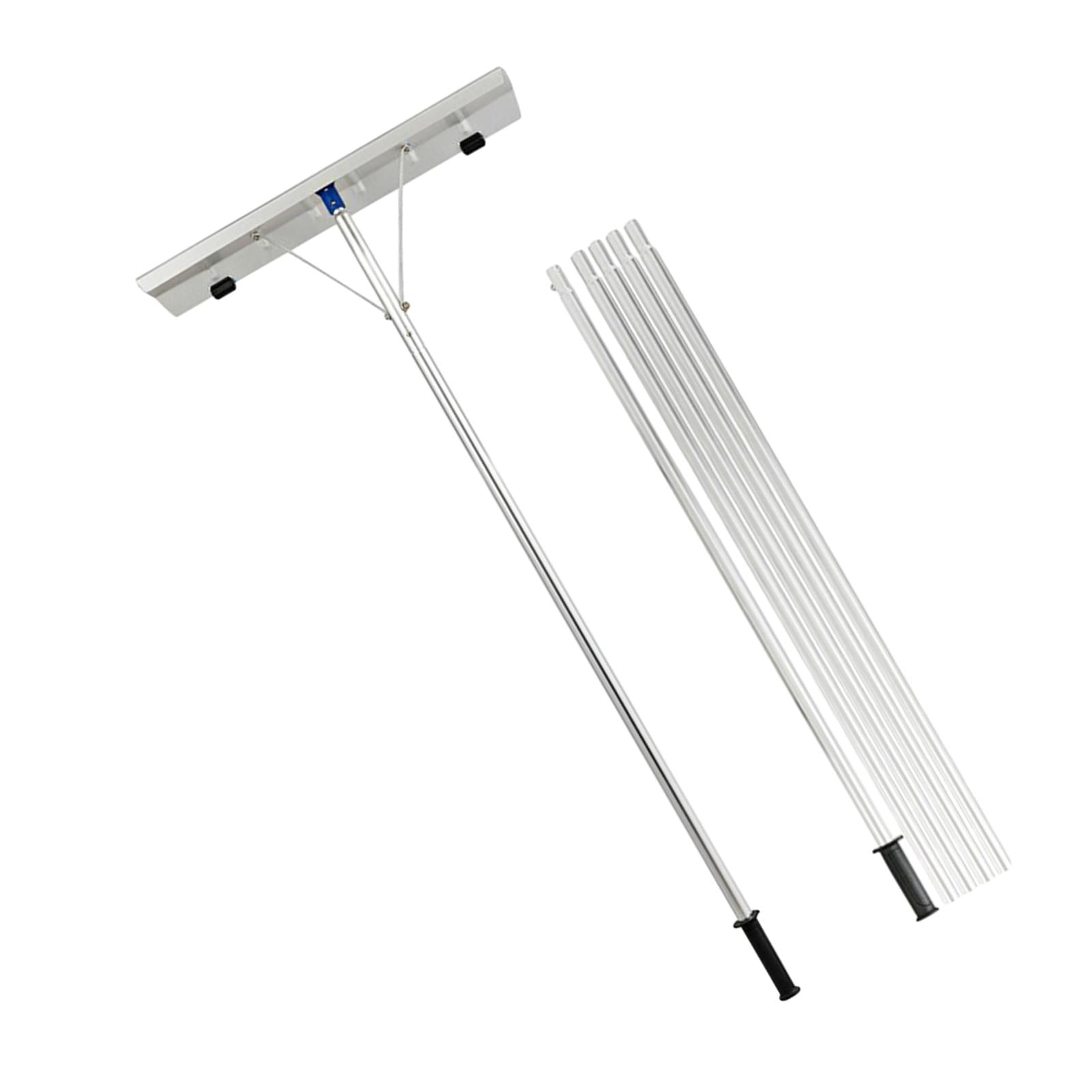 Rastrillo de techo, mango extralargo extensible, rascador de nieve para ...