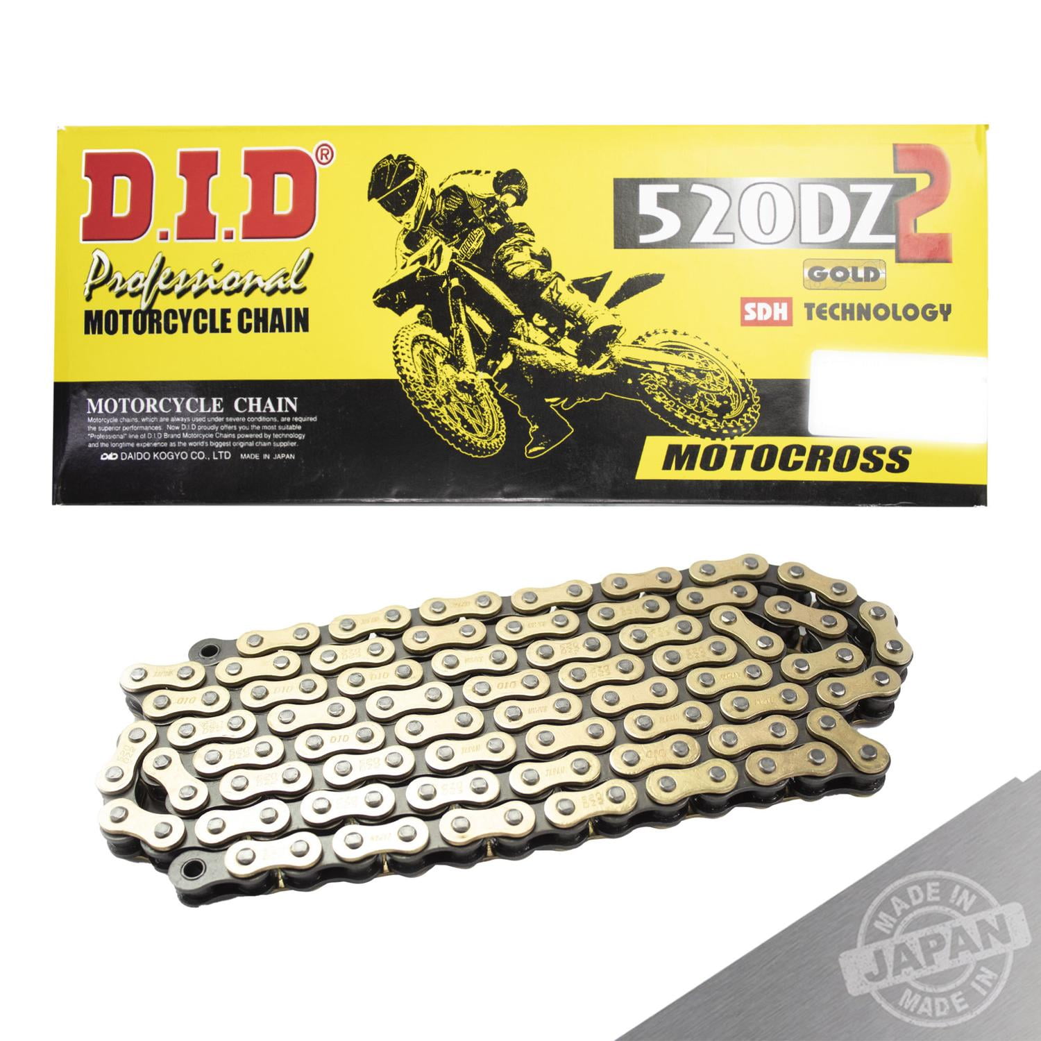 Cadena para moto DID 520 DZ2 x 120 dorada | Walmart en línea