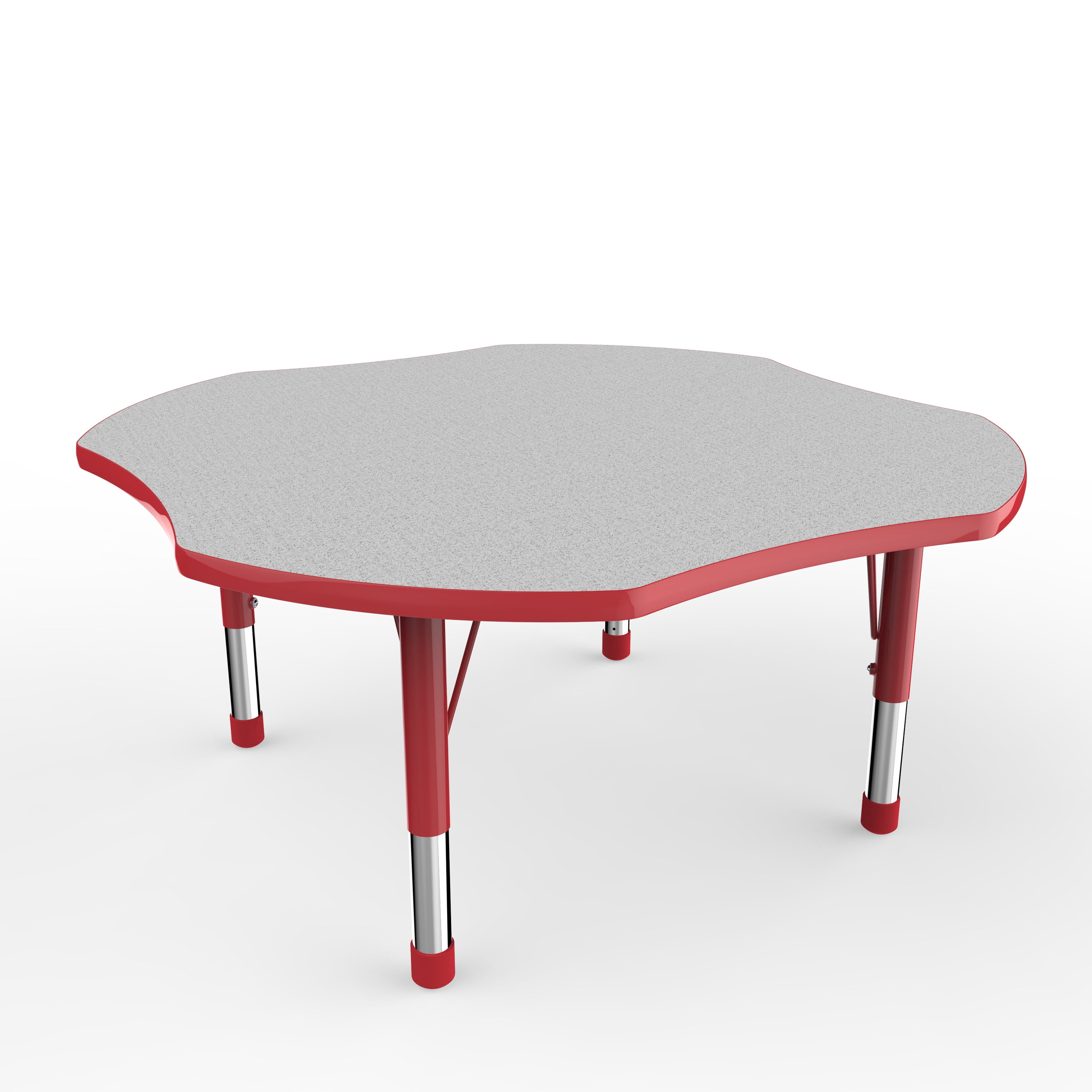 48in Clover Everyday T-Mold Adjustable Activity Table Grey/Red - Chunky ...
