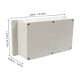ETHZZLE 1Pcs Beige ABS Plastic Junction Box for Outdoor Installation ...