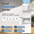 ICEVOKE 4-in-1 Top Load Ice and Water Dispenser for 5 Gal, Hot, Cold ...