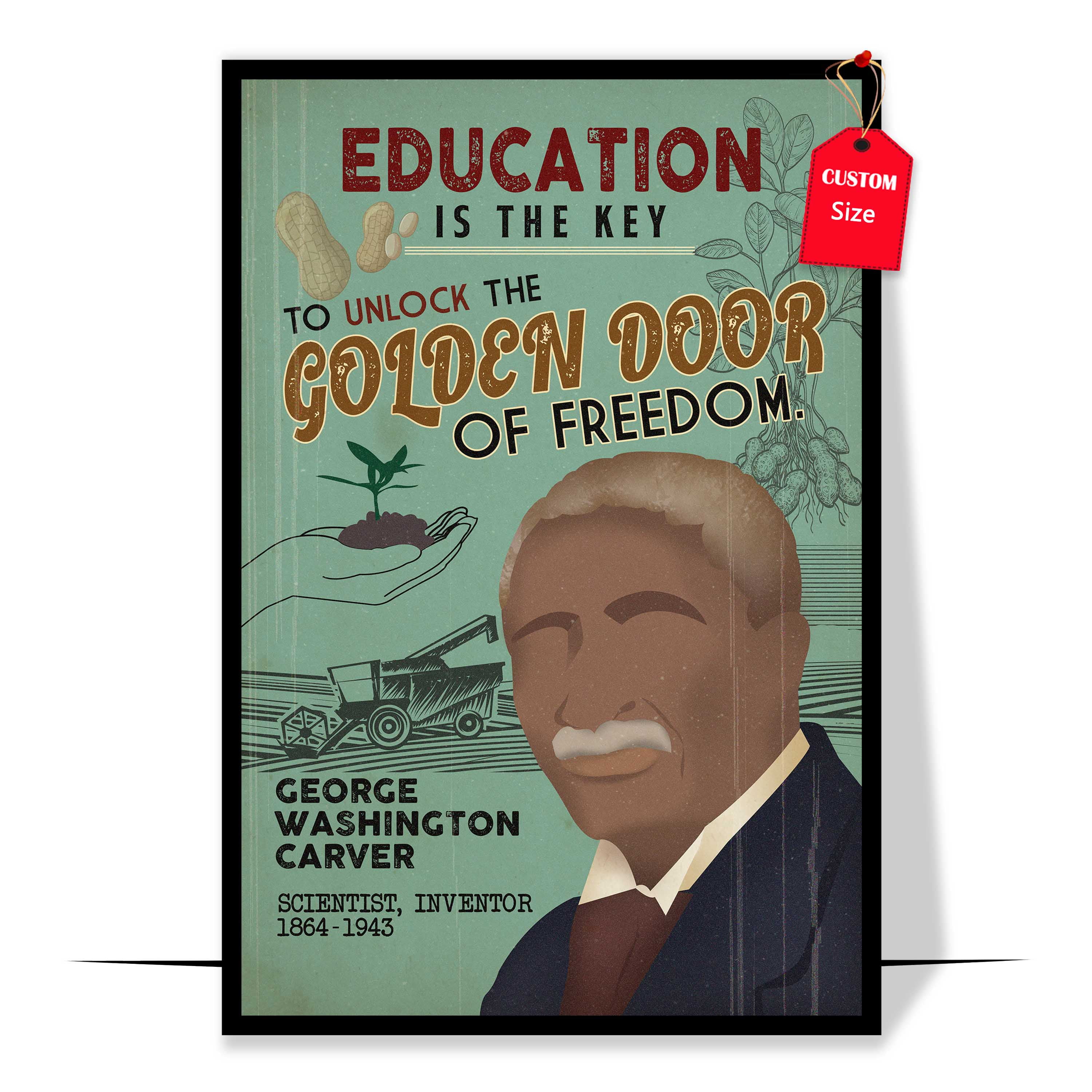 LOLUIS Inspirational Quotes Wall Art, Science Education Print Decor for ...