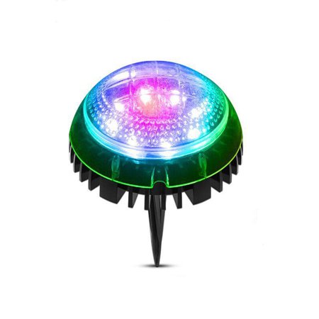 Solar Ground Lights 8LED Disk Lights Waterproof Solar Powered Solar ...
