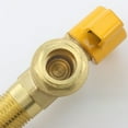 Brass 1/2'' Turn Angle Stop Valves Bathroom High Flow Hot/Cold Water ...
