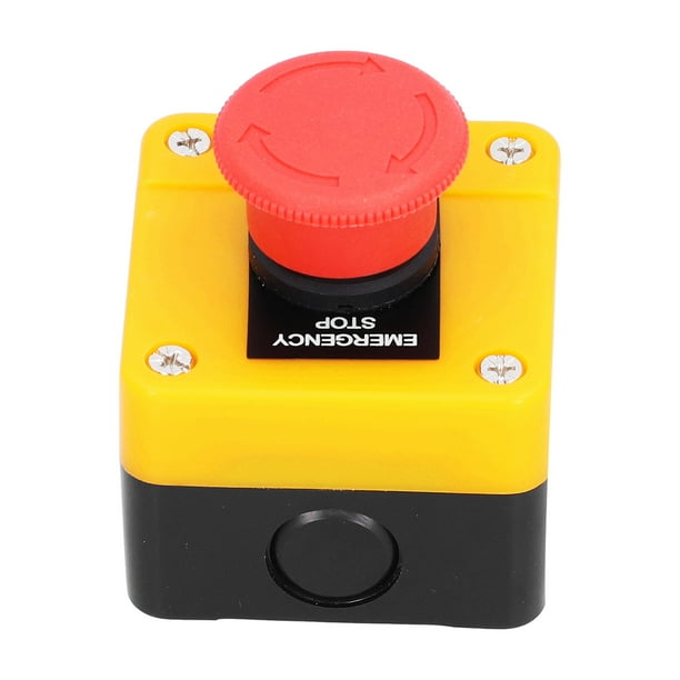 Emergency Stop Push Button, Emergency Switch Red Mushroom 10A Explosion-Proof For Controlling ...