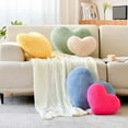 Beige Heart Pillows, Cute Heart Decorative Pillow, Heart Shaped Throw ...