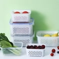4 in 1 Food Storage Container, Household Transparent Plastic Food ...