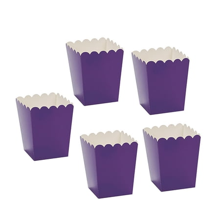 maskred 50 Pieces Popcorn Box Portable Single-use Solid Color Cinema ...