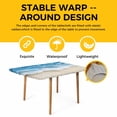 Abstract Beach Wave Fitted Rectangle Tablecloth 32" x 72" Watercolor ...