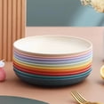 5Pcs Dinner Plates Wheats Straw Plates Set Unbreakable Reusable ...