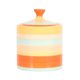 Wanda June Home Vintage Stripe Orange Stoneware Butter Dish, Sugar ...
