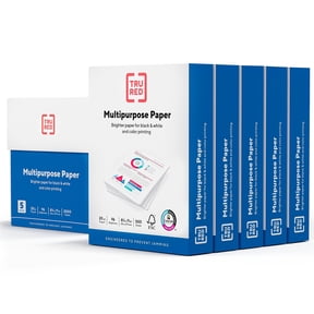 "TRU RED Copy Paper, 8.5"" x 11"", 20 lbs, 92 Brightness, 500 Sheets ...