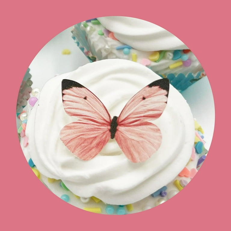 Edible Butterfly Cake Toppers 72 Pcs Edible Butterfly Cupcake Toppers