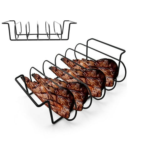 Ccdes Steak Grill Holder,2Pcs Iron Non‑Stick Barbecue Grill Steak ...