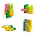 PIXIO Abstract Series TROPIC - 60 Magnetic Blocks in 4 Colors ...