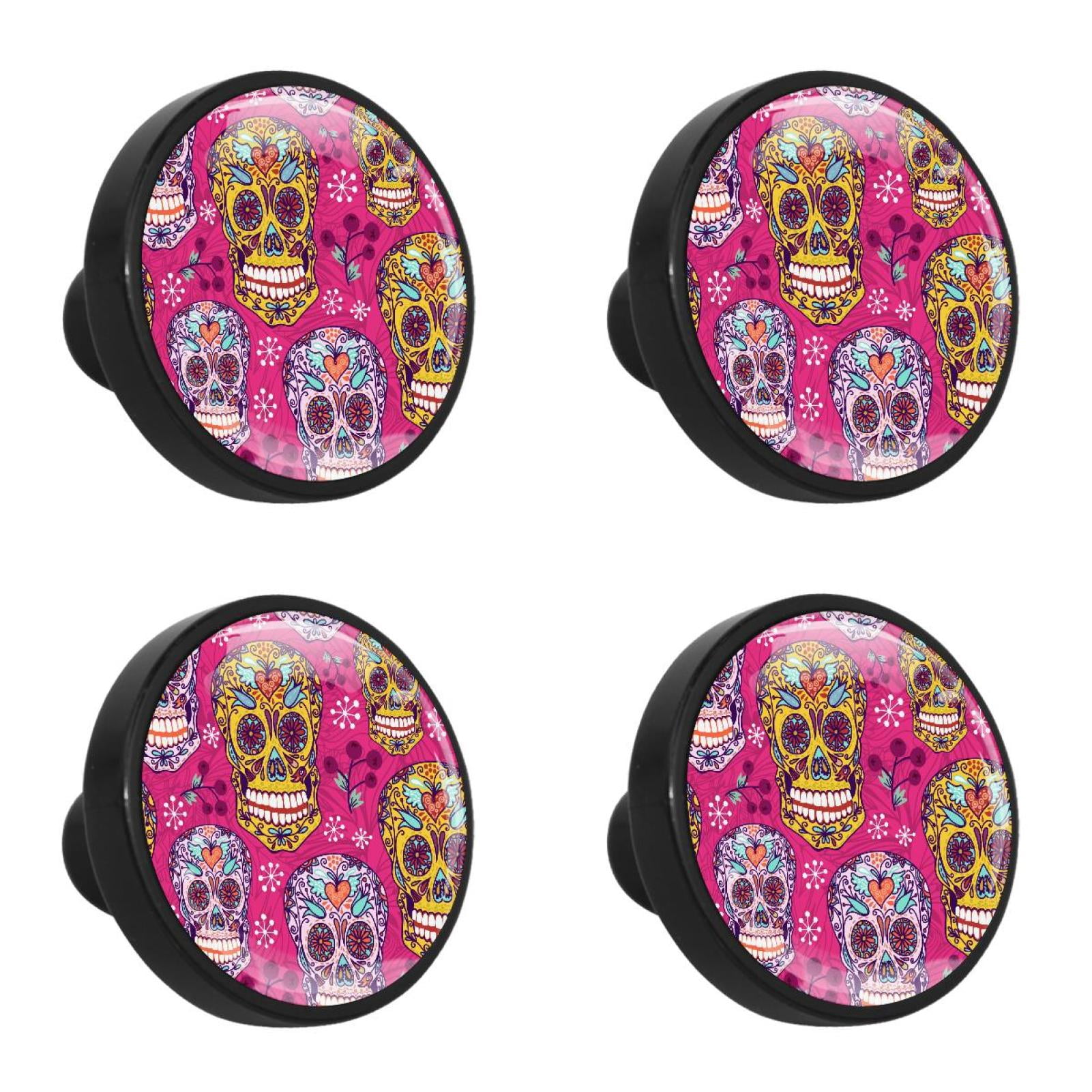 4 Pcs Skull Knobs for Kitchen Cabinet Cupboard Dresser Bookcase Drawer ...