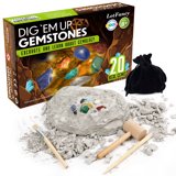 hand2mind World of Gemstones Dig Kit, Real Gemstone Dig Kit, Gem ...