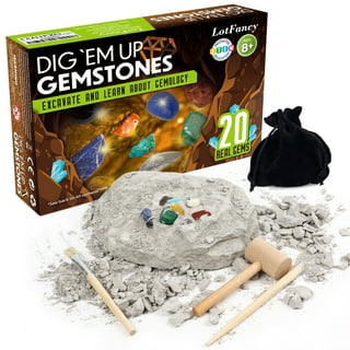 hand2mind World of Gemstones Dig Kit, Real Gemstone Dig Kit, Gem ...