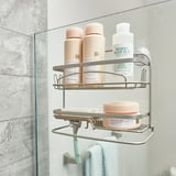 Better Homes & Gardens 2 Tier Suction Shelf, Matte Satin - Walmart.com