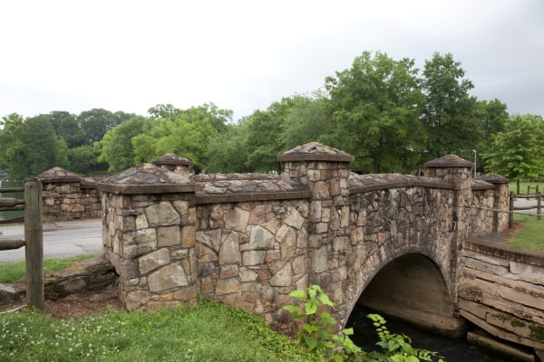 Print: Historic Bridge Built By The Wpa, Spring Park, Tuscumbia ...