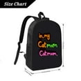 Colorful Neon Text Laptop Backpack - Fits 15 " Laptop & iPad Stylish ...