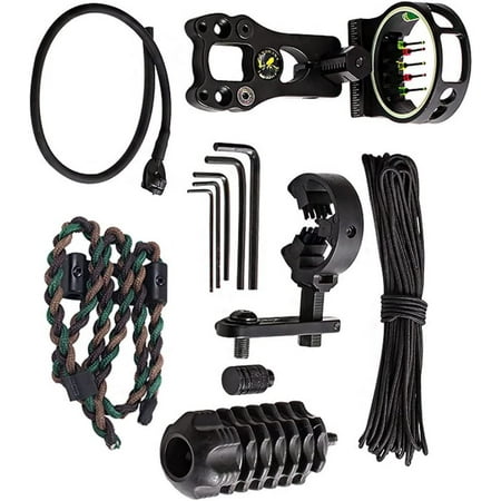 Archery Equipment Accessories 5 Pin Bow Sights Rubber Shock Absorption ...