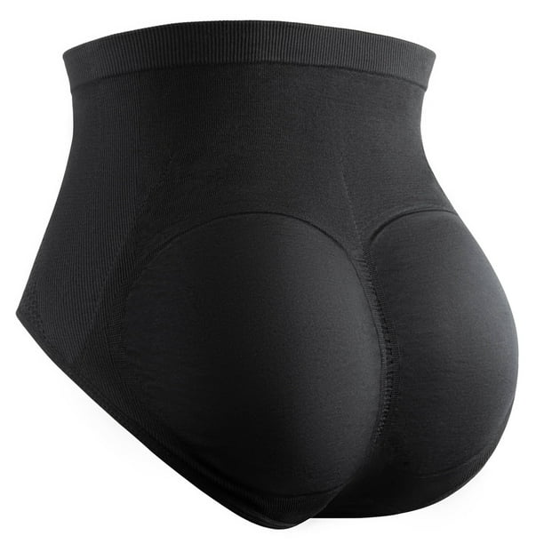 VASLANDA Women Padded Butt Panties Seamless Butt and Hip Enhacncer Mid ...