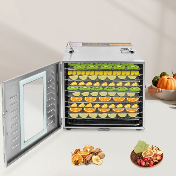 Magic Mill Food Dehydrator, 15 Stainless Steel Trays, Digital Timer ...
