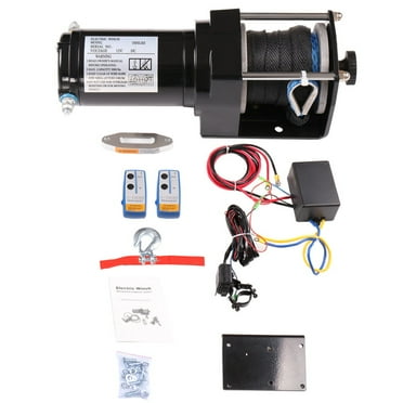 12V Trailer Winch – 6000 lbs, Reversible Electric Winch, Galvanized ...