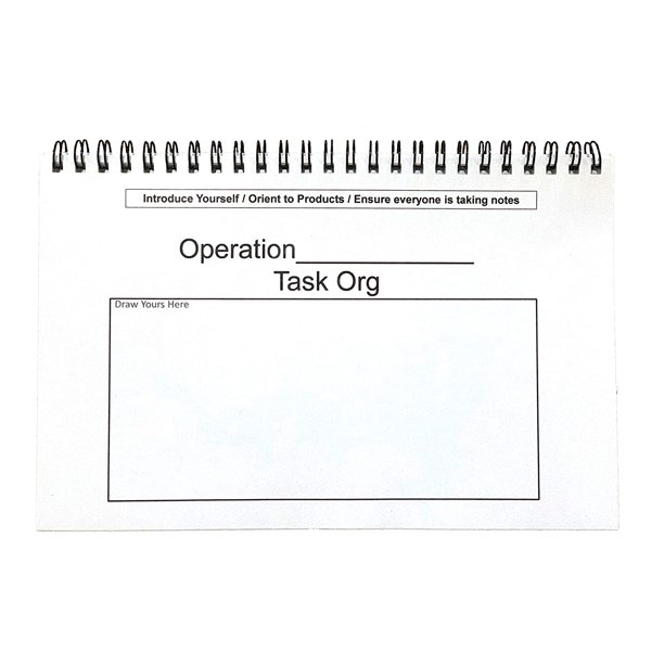 Army Flashcards Laminated Opord Brief Shell Platoon Battle Book