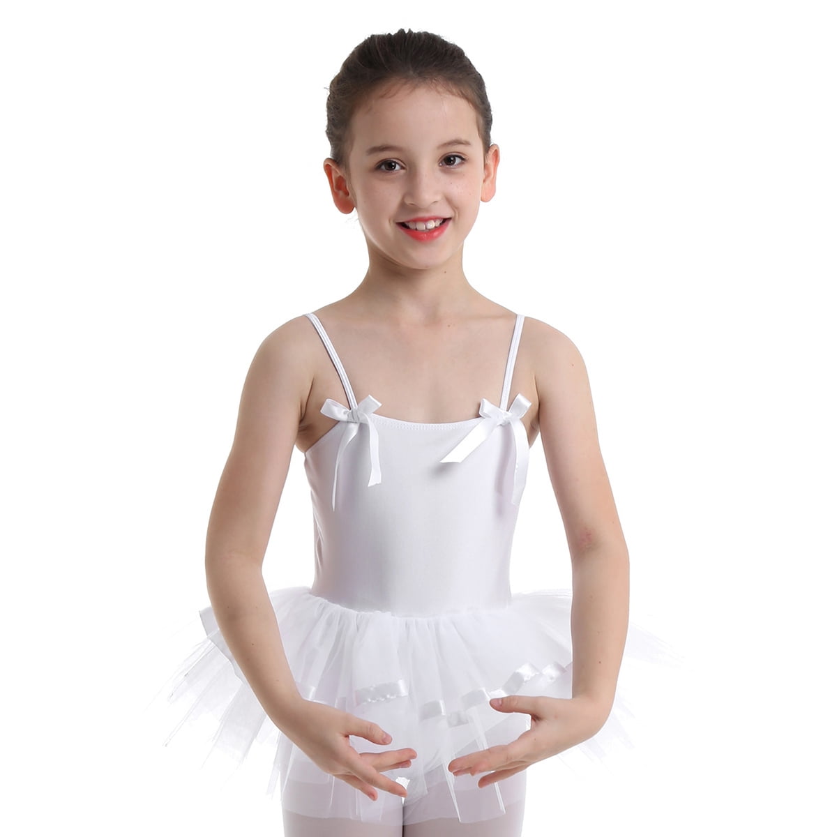 DPOIS Kids Girls Camisole Dance Leotard Ballet Dance Tutu Dress ...