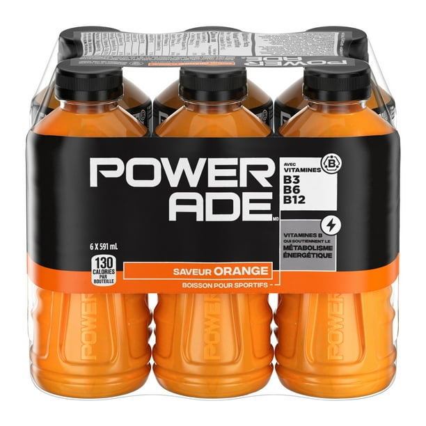 POWERADE Orange 591mL Bottles, 6 Pack - Walmart.ca