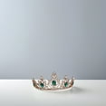 MLINS Green Crystal Crown for Wedding Decor Made of Durable Alloy and ...