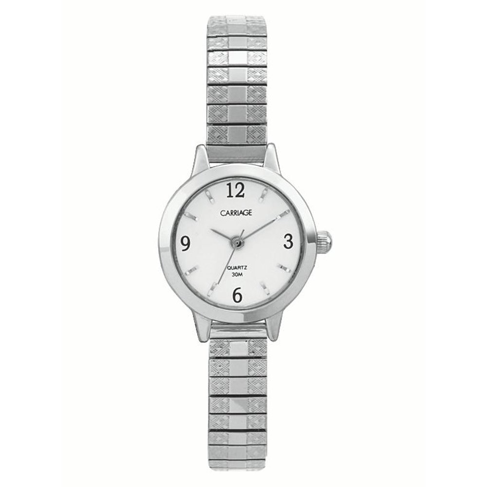 Timex - Carriage Women's Corinne Watch, Silver-Tone Stainless Steel ...