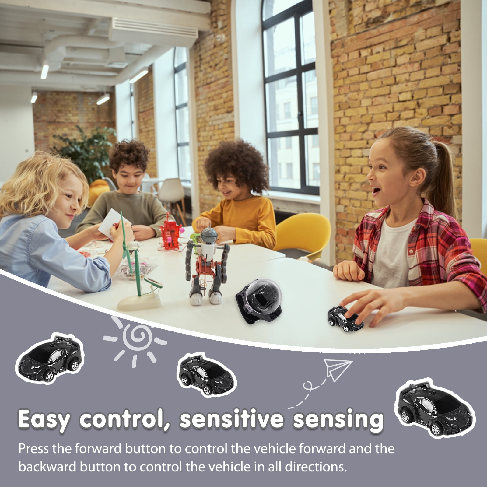 Buy Mini RC Car Watch Toy ，RC Car- 2.4 GHz Cute Wrist Racing Watch, USB ...