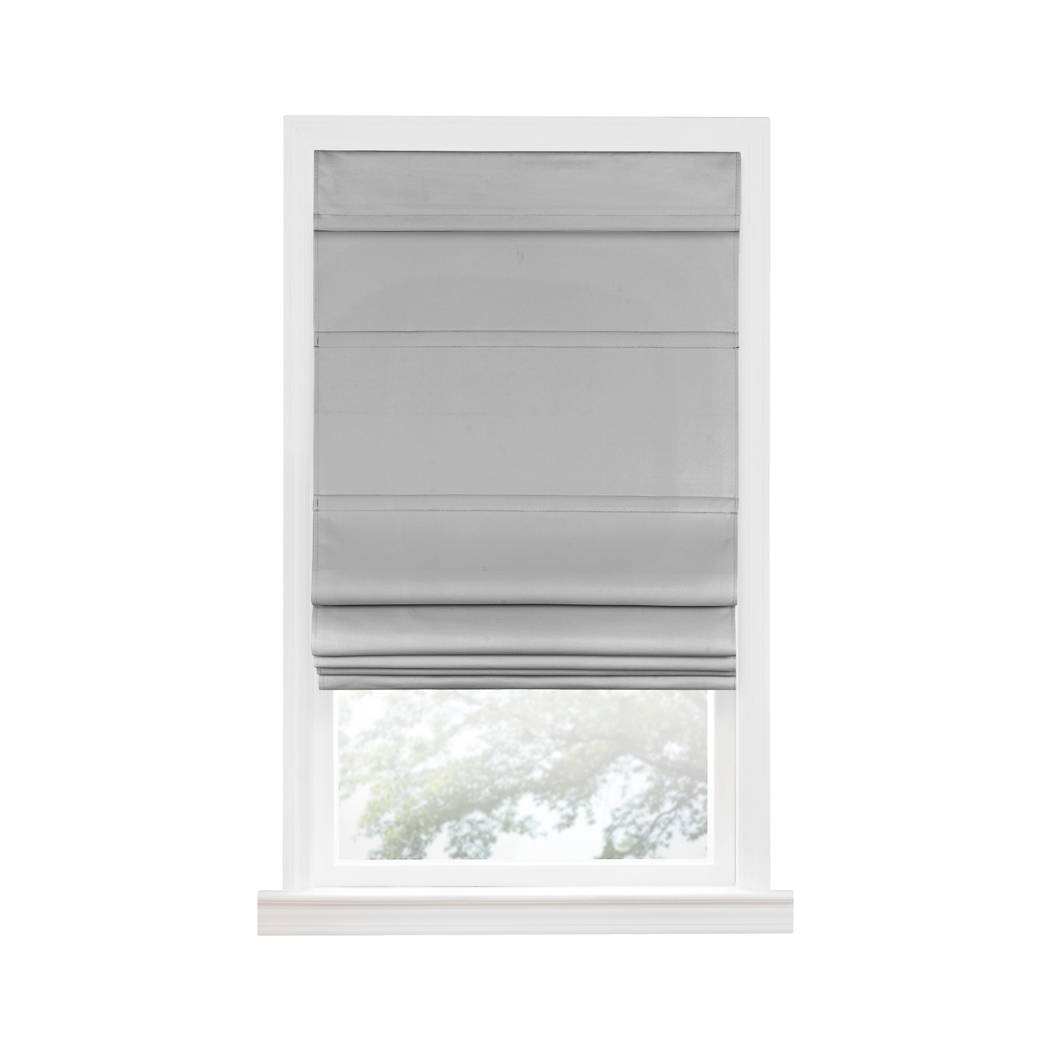 Roman Blackout Cordless Window Shade 27X64 Grey - Walmart.com